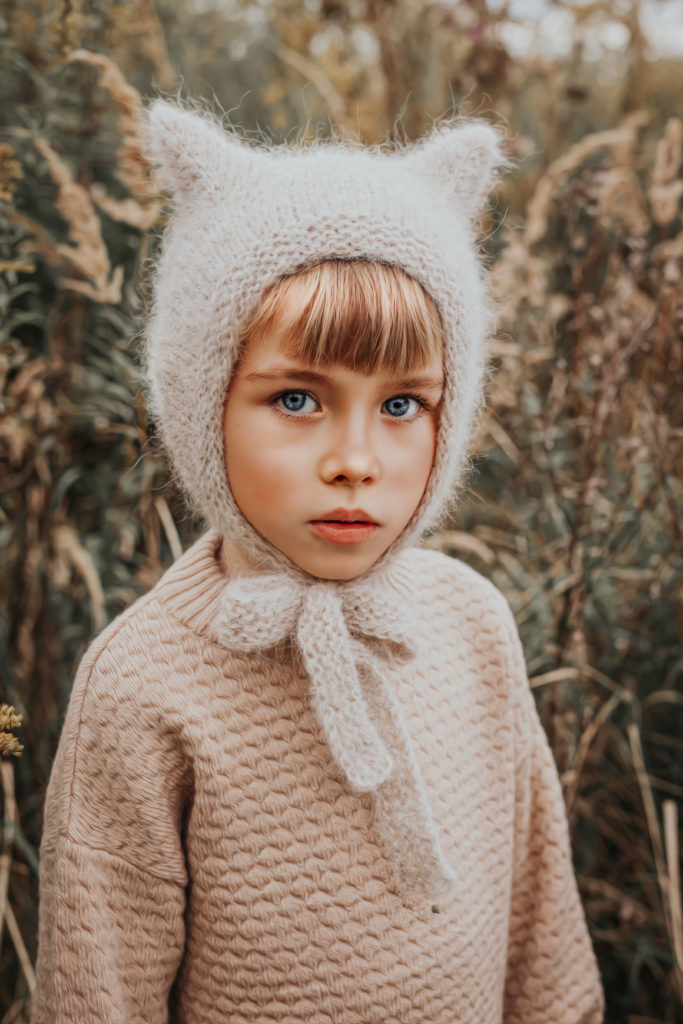 Czapka Kotek beżowa – Kiddy Stuff